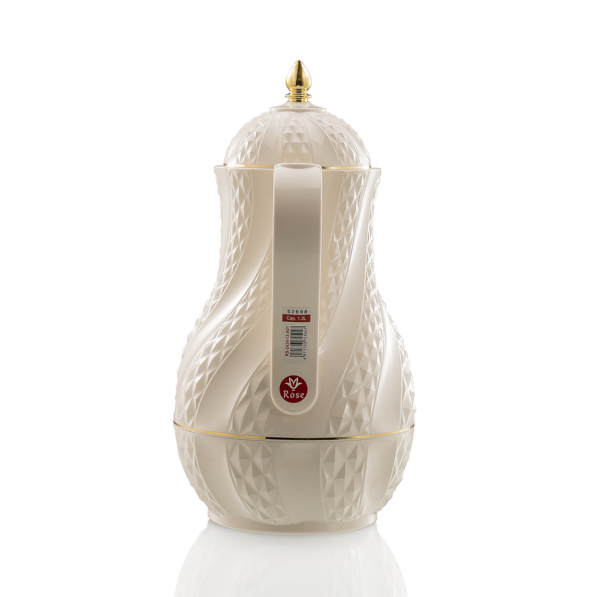 Order Rose Creamy White Rose Vacuum Flask 1.3 Liter Tea RS-2424 Creamy ...