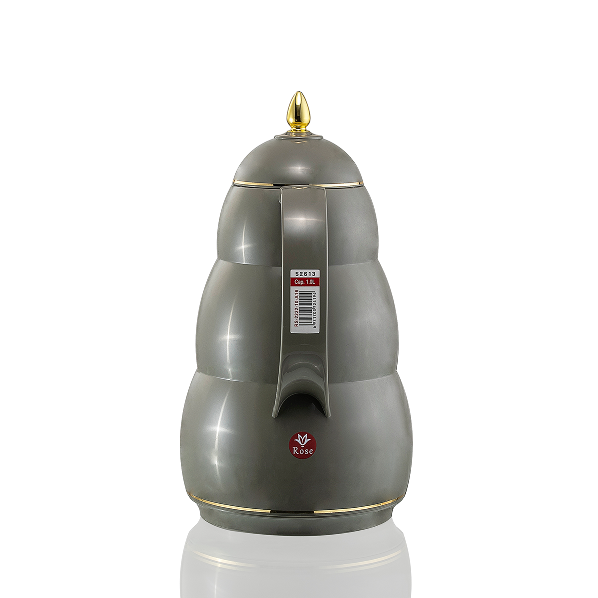 Order Rose Grey Tea Vacuum Flask 1 Liter RS-2222 Grey Now! | Jomla.ae