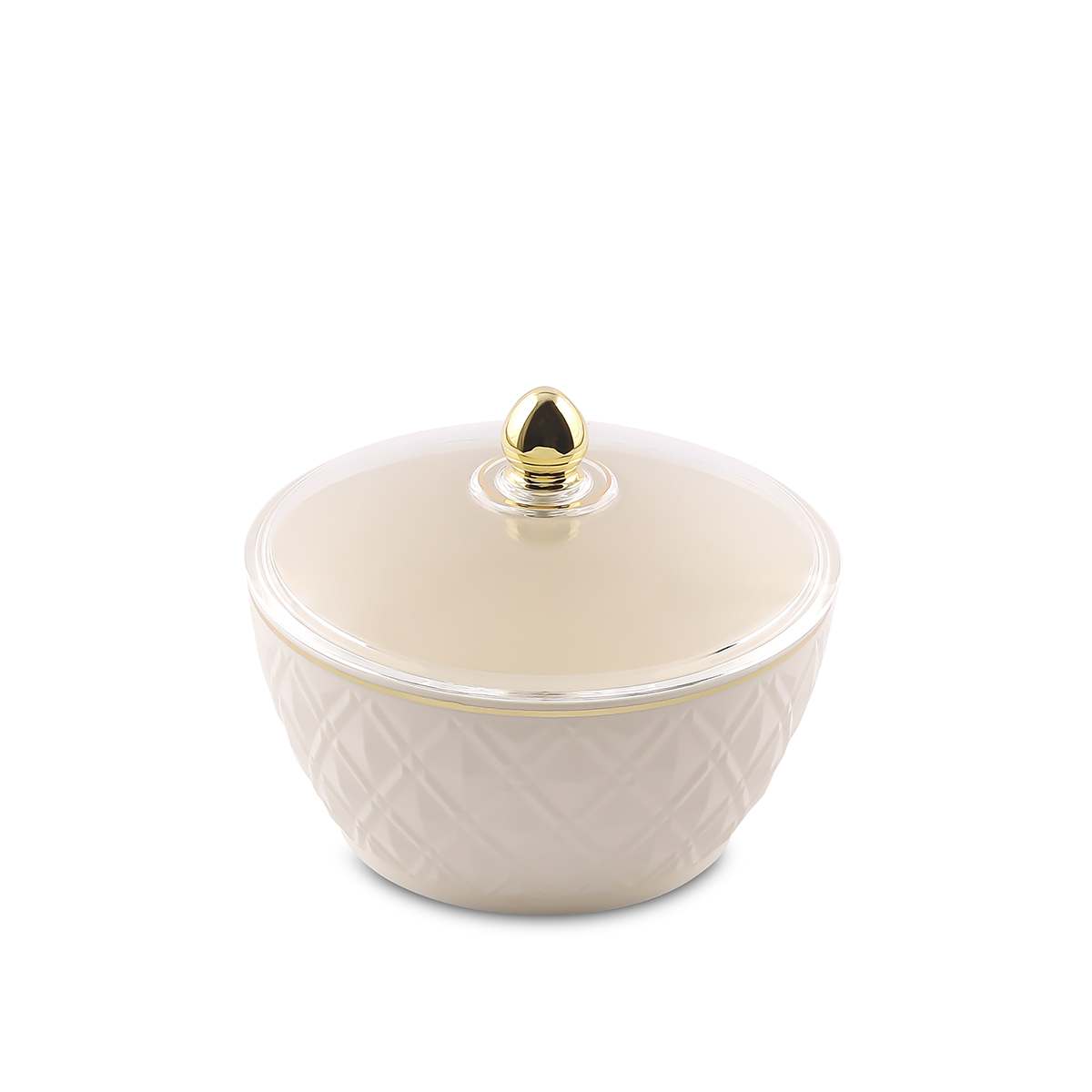 Order Rose White Dates Pot with Cover 14 cm x 7 cm RS-1717 White Now ...