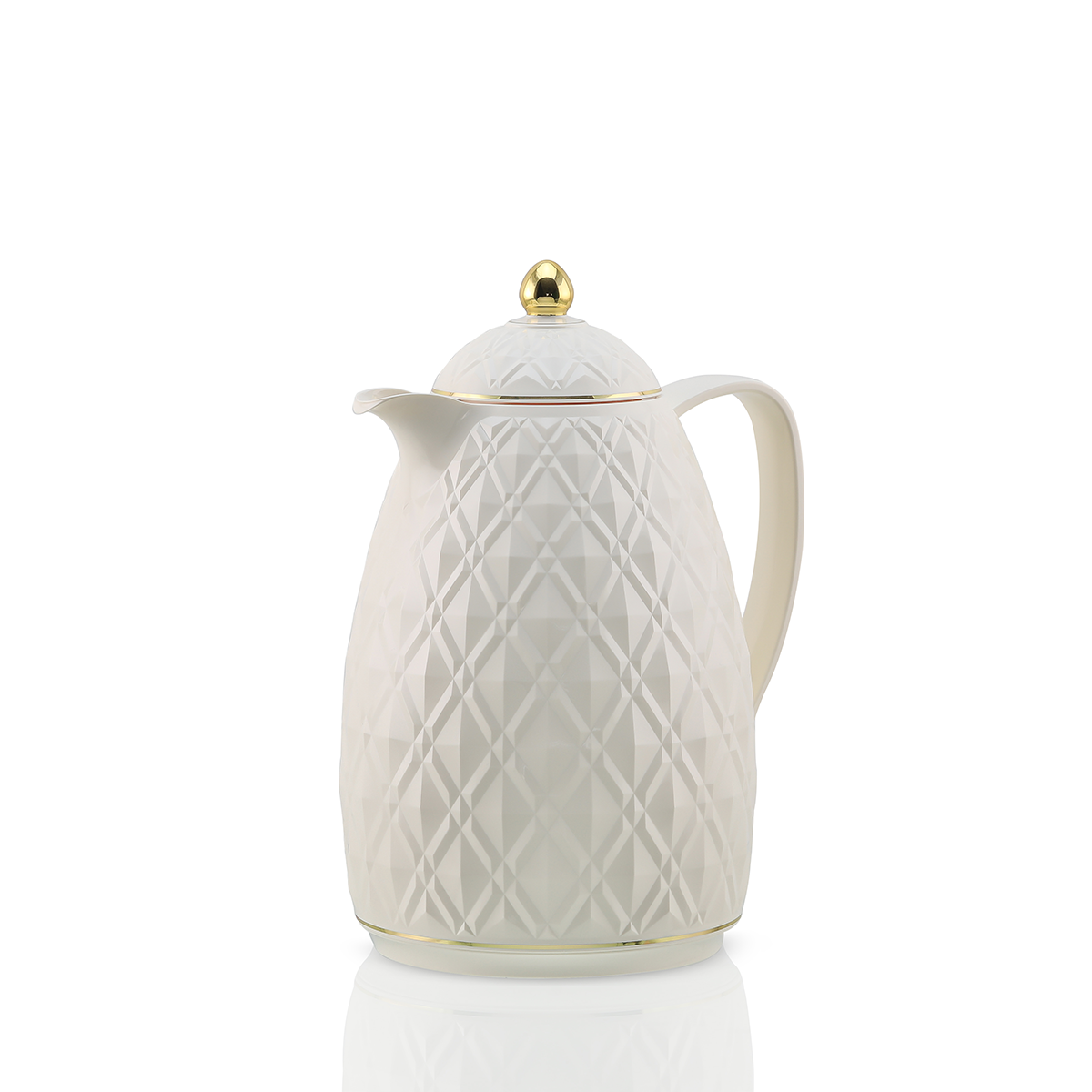 Order Rose White Tea Vacuum Flask 1 Liter RS-1717 White Now! | Jomla.ae