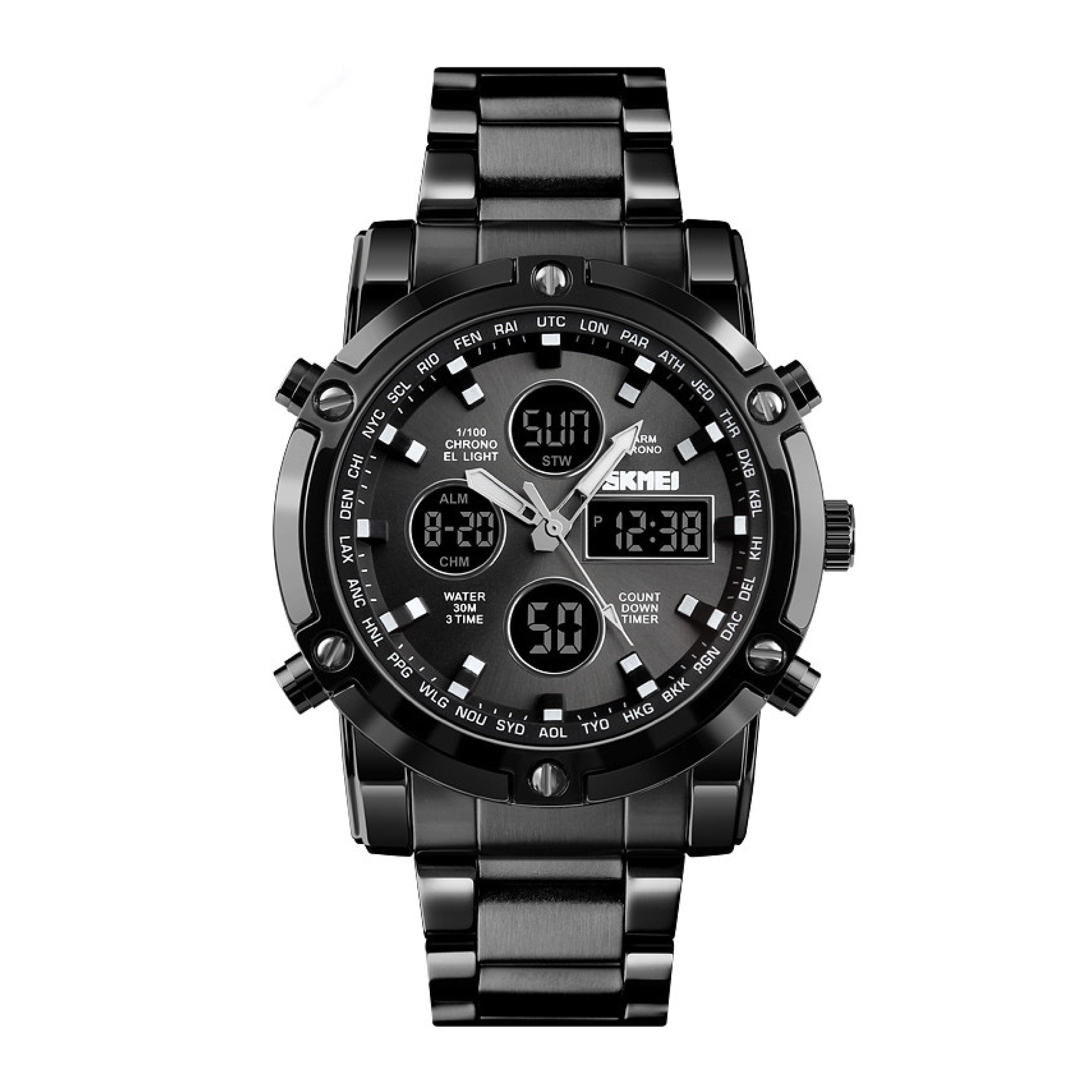 Order Skmei Men's Original Analog Digital Stainless Steel Luxury Watch ...