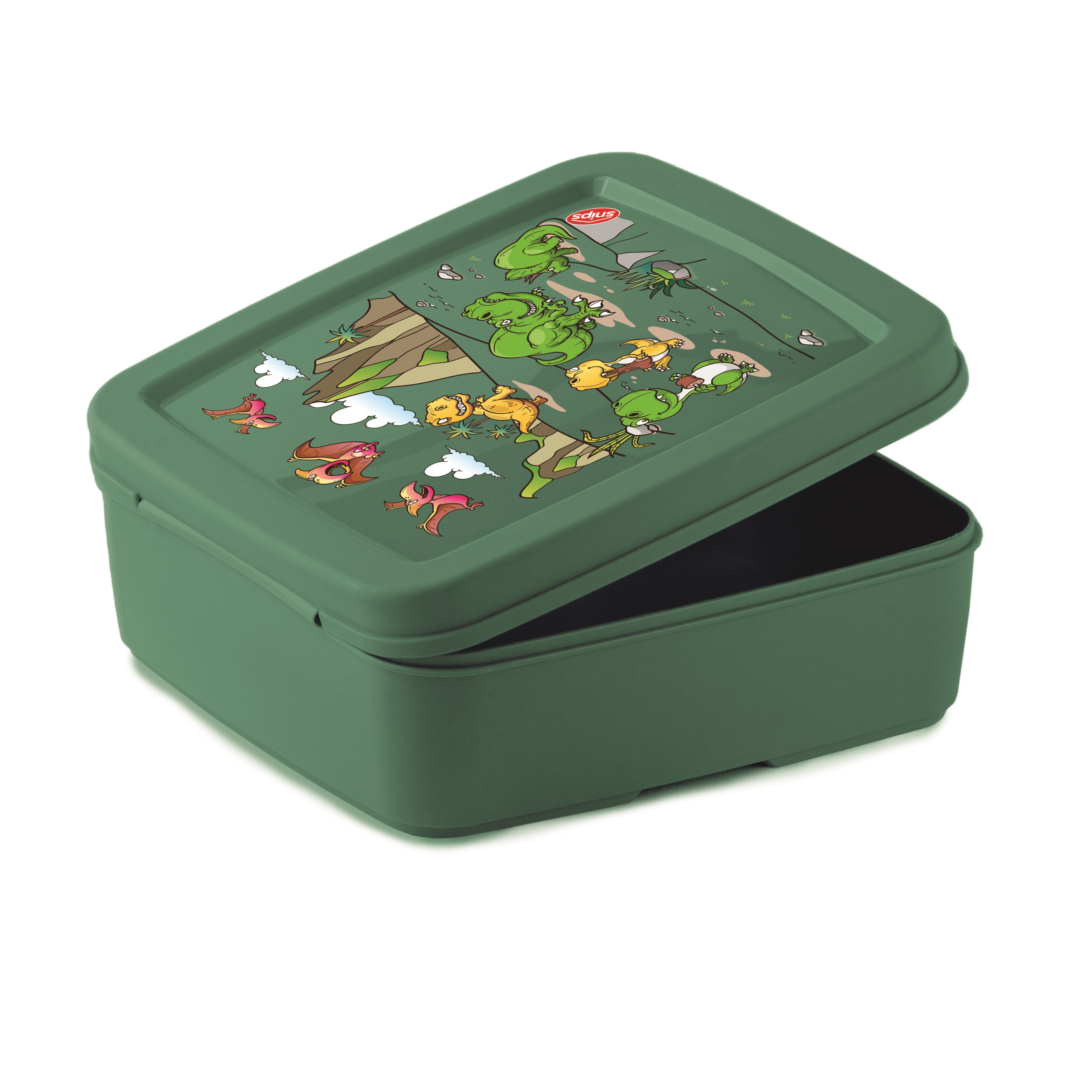 Order Snips Dinosaur Sandwich Box 500 ml Green PP Now! | Jomla.ae