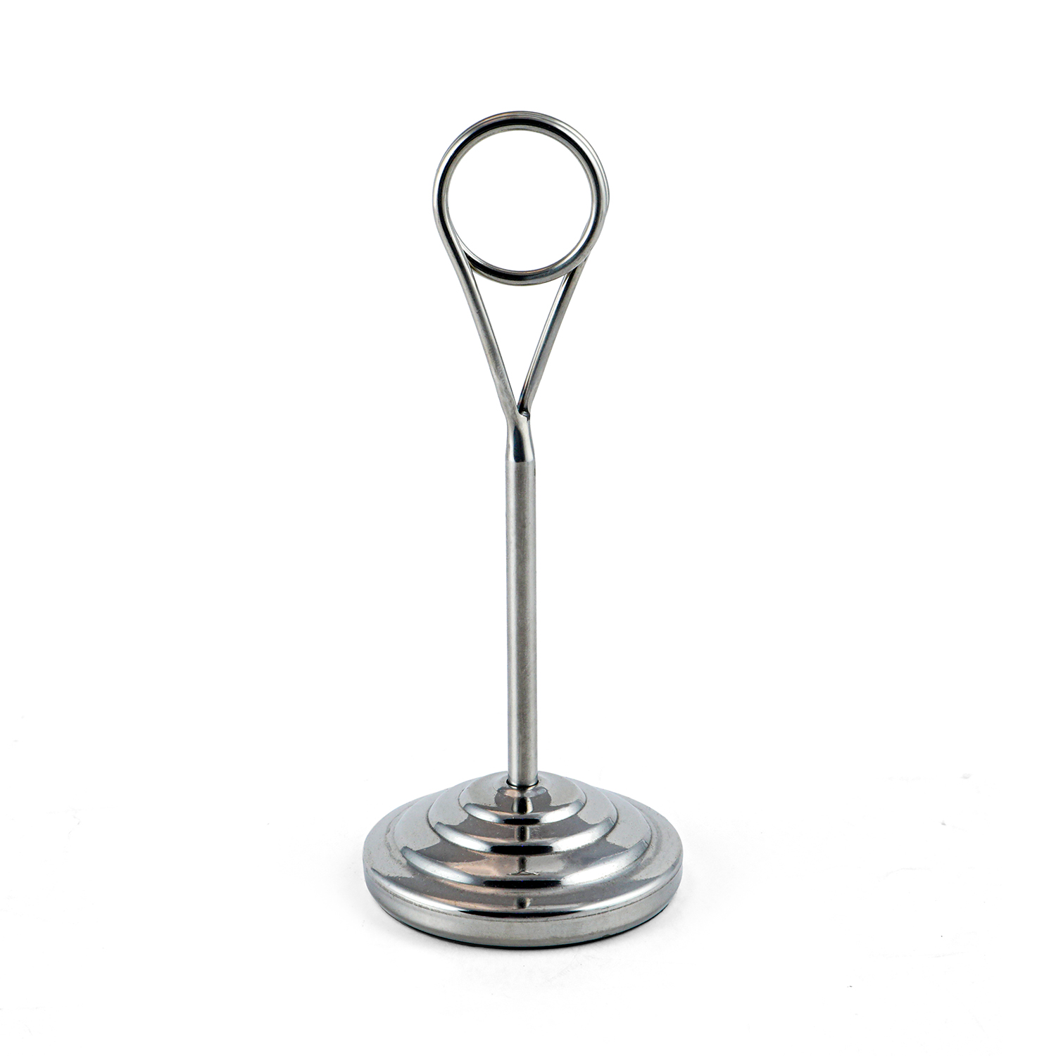Order Stainless Steel Card Stand 8" Silver Stainless Steel Now! | Jomla.ae