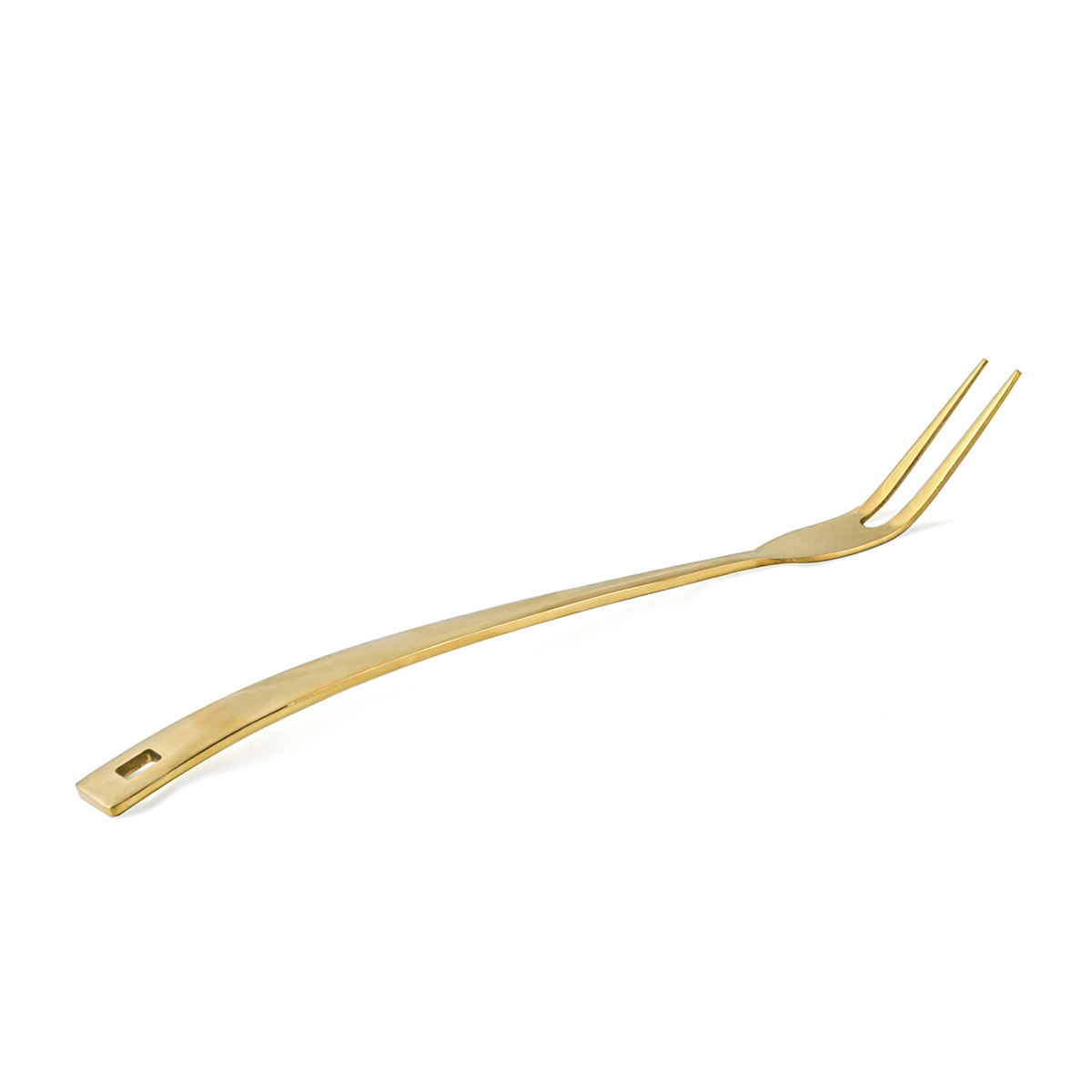 Order Stainless Steel Gold Serving Fork 14" Now! | Jomla.ae