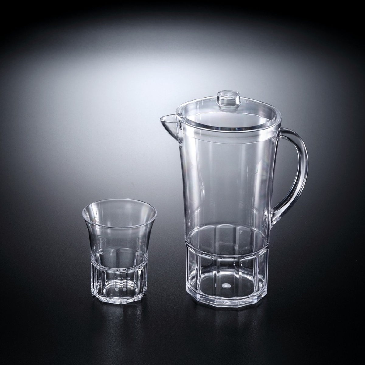 Order Vague Acrylic Jug Set with 6 Cups Transparent Taiwan Now! | Jomla.ae