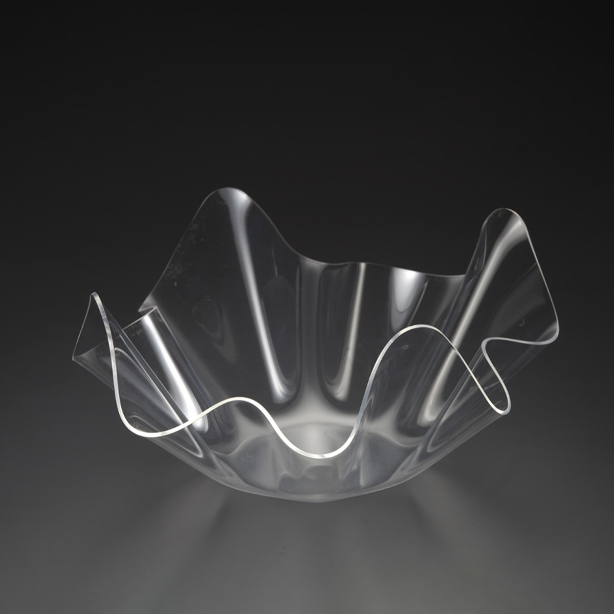 Vague Acrylic Rectangular Fruit Bowl Clear 65 cm Transparent Acrylic ...