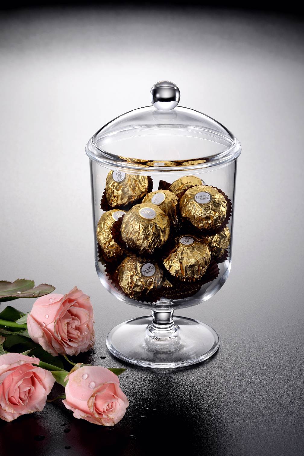 Order Vague Acrylic Round Candy Box Large Clear Transparent Acrylic Now ...