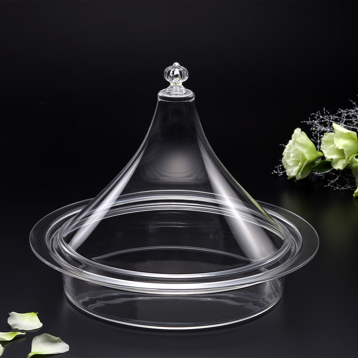 Order Vague Acrylic Round Tajin Transparent Now! | Jomla.ae