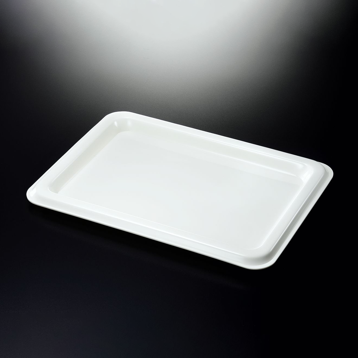 Vague Acrylic Traditional Tray Off White 55 cm | Jomla.ae