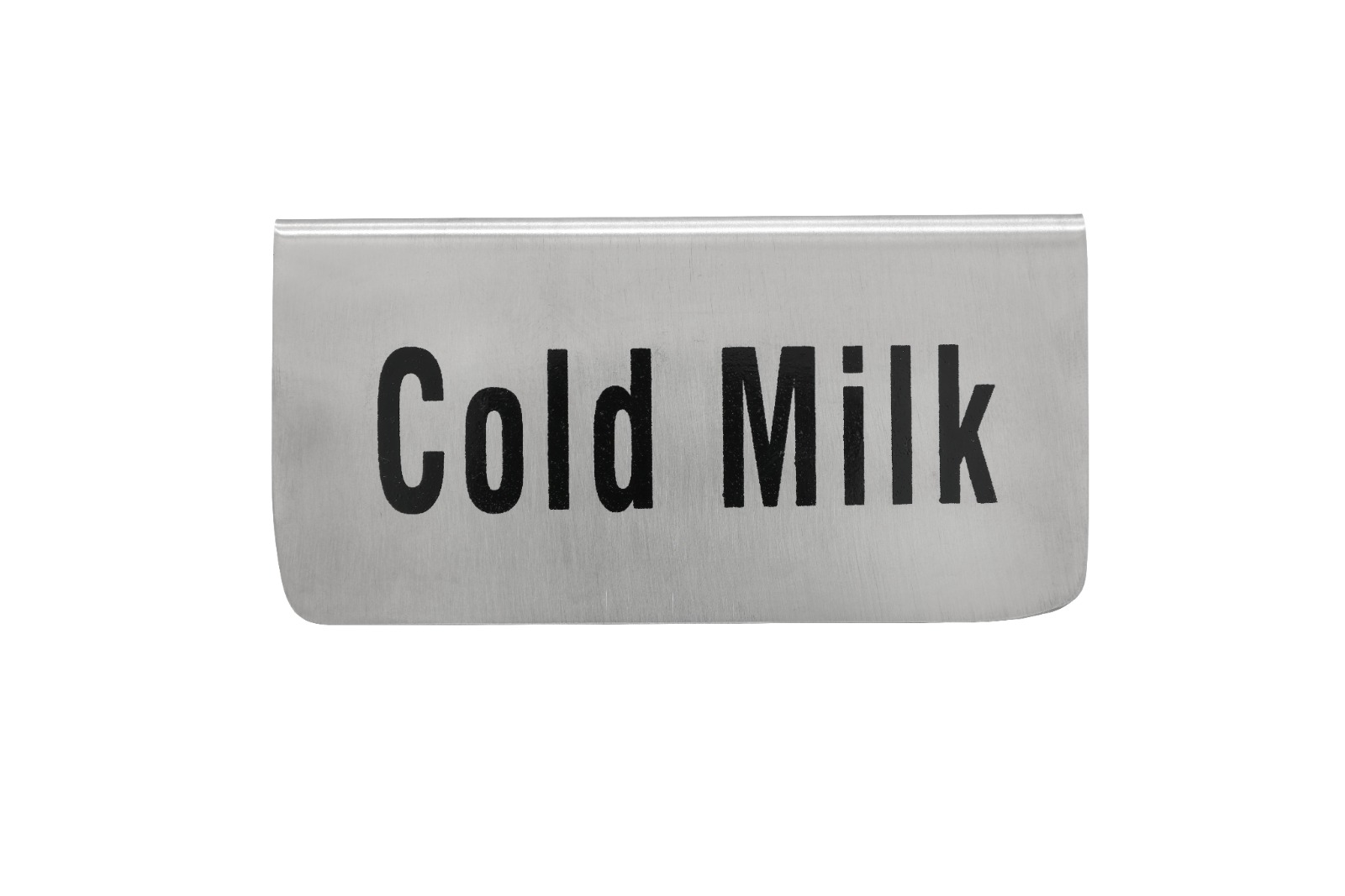 Order Vague Cold Milk Signage Silver Stainless Steel Now! | Jomla.ae