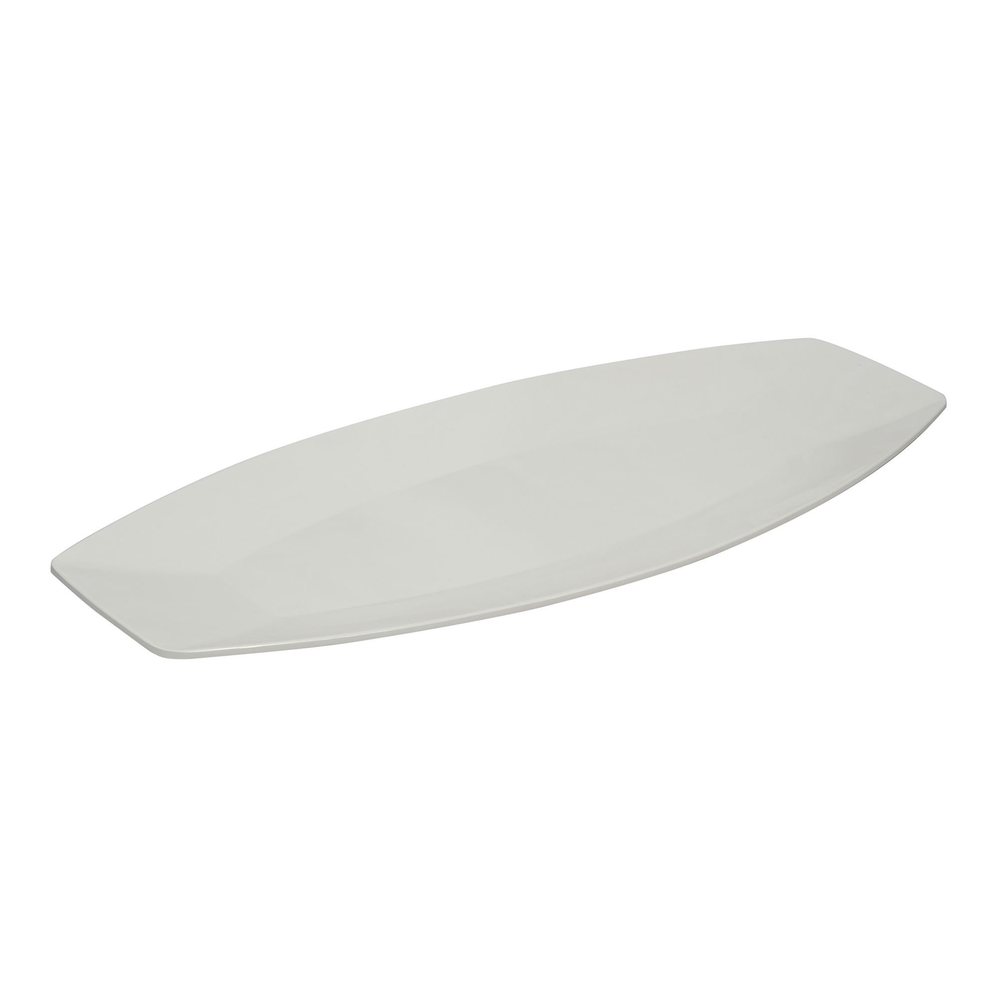 Order Vague Melamine Boat Plate 22" White Melamine Now! | Jomla.ae