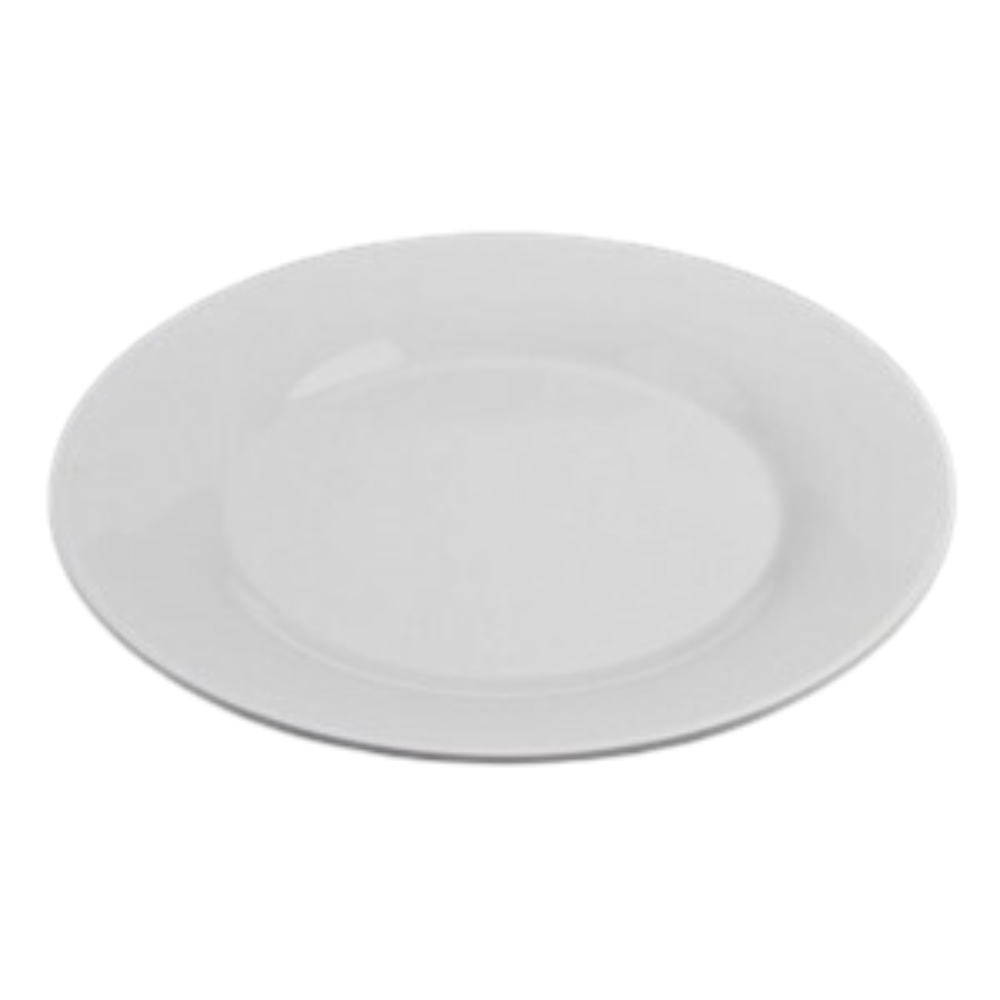 Order Vague Melamine Round Meat Plate 8" White Melamine Now! | Jomla.ae