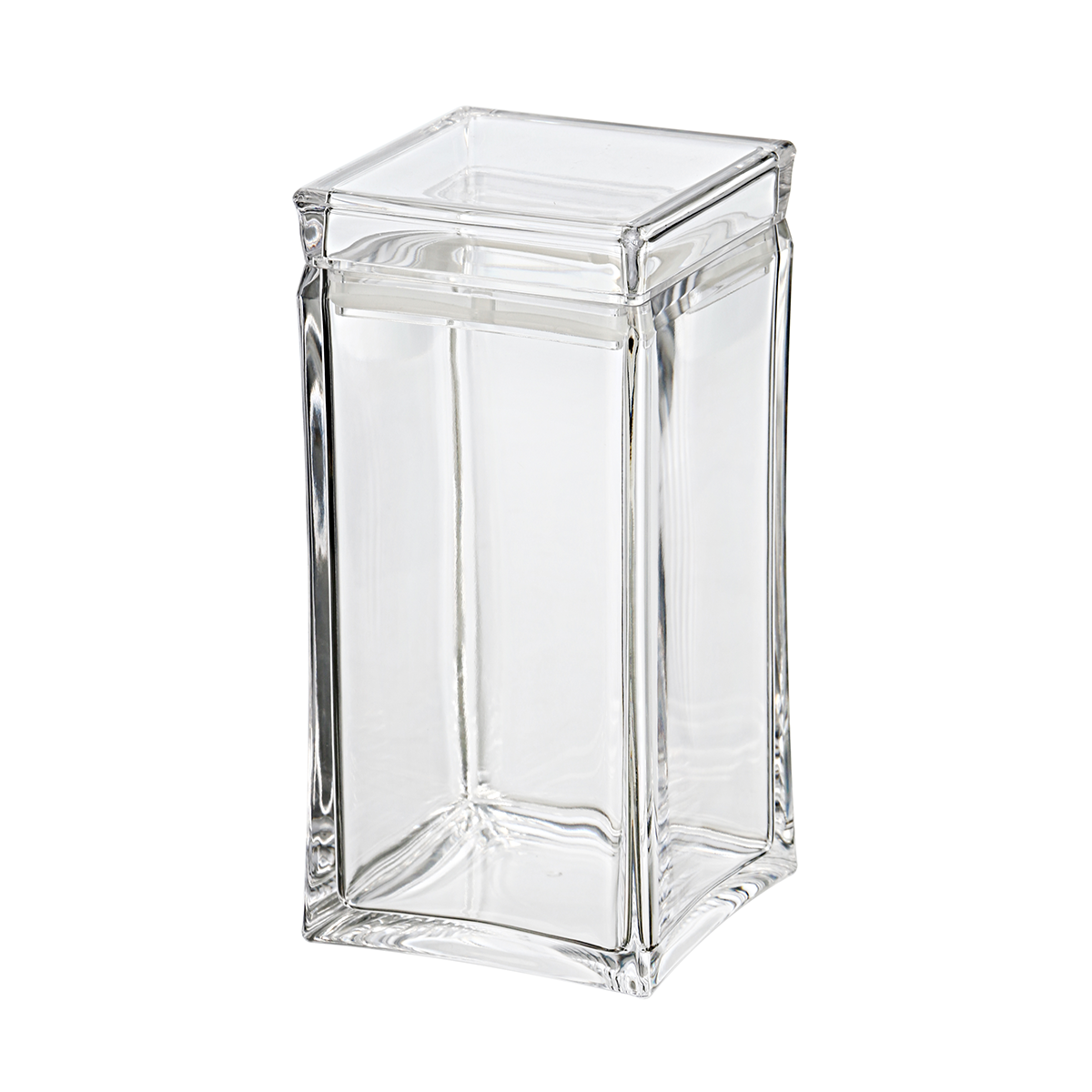 Order Vague Plastic Square Canister 1.2 Liter Transparent Acrylic Now ...