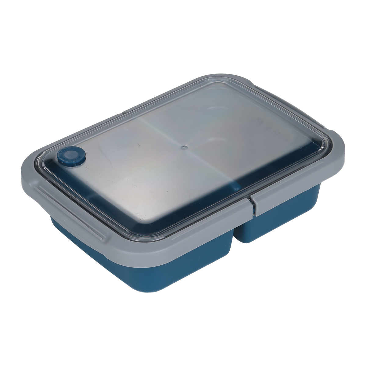 Order Vague Plastic Two Compartment Lunch Box 1 Liter Blue Green Peach ...