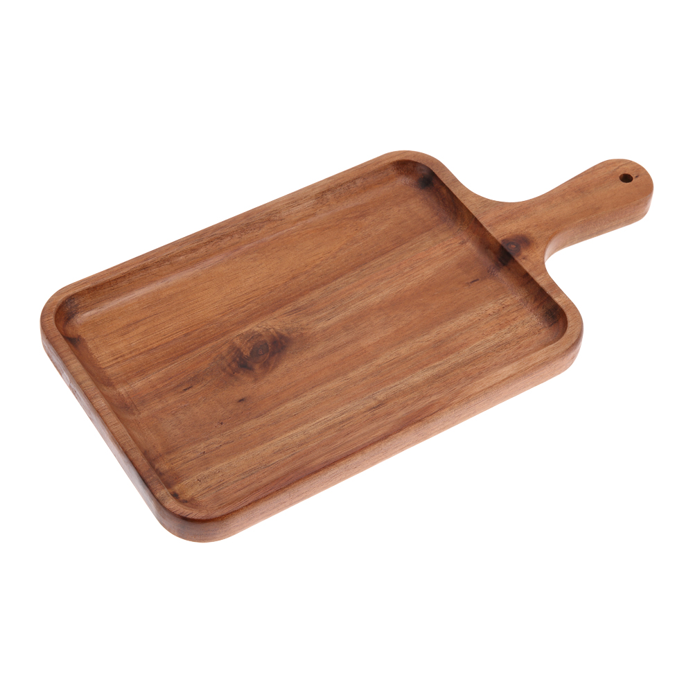 Order Vague Rectangular Wooden Food Tray 40 cm Brown Acacia Wood Now ...