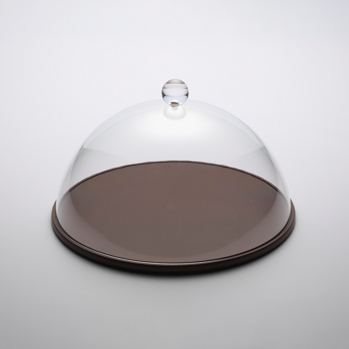 Order Vague Round Wooden Serving Platter with Acrylic Cover Set 31 cm ...