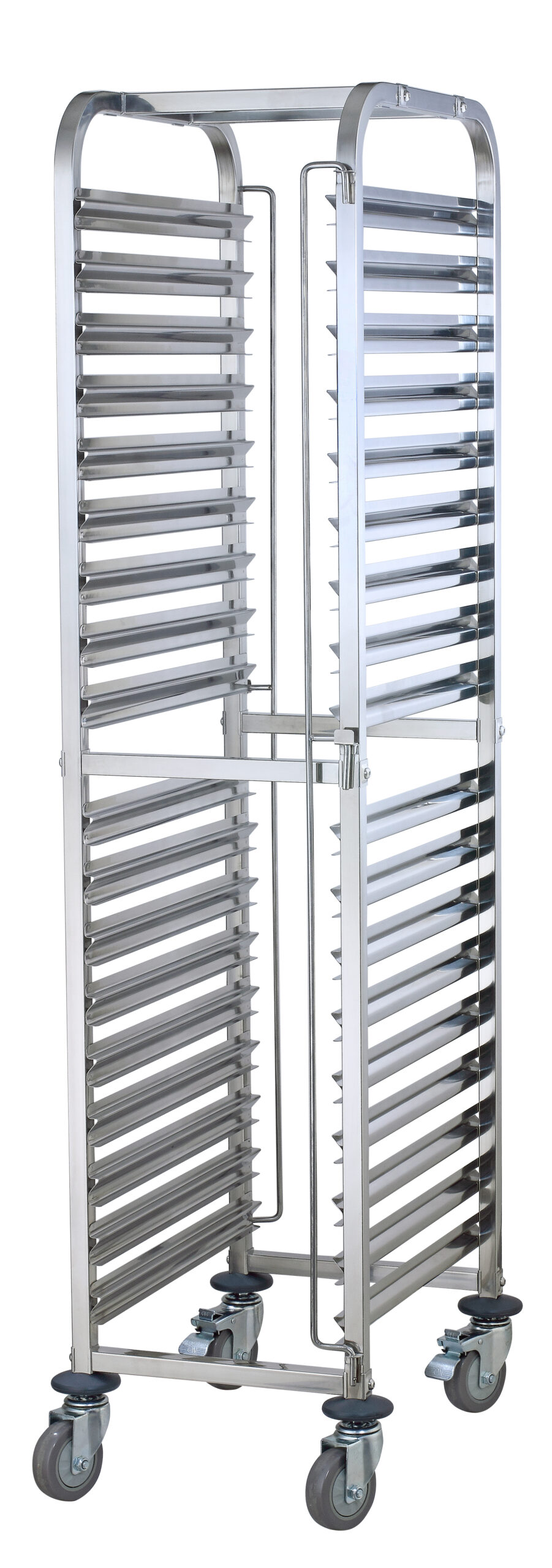 Vague Stainless Steel Single-Line Tray Trolley 1/1 380 mm Silver ...