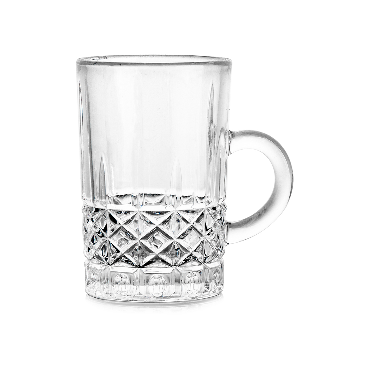 Vague Tea Glass Cups Set 108 ml Transparent Glass | Jomla.ae