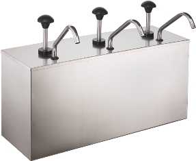 Order Vague Triple Stainless Steel Condiment Dispenser 3 Liter Silver ...