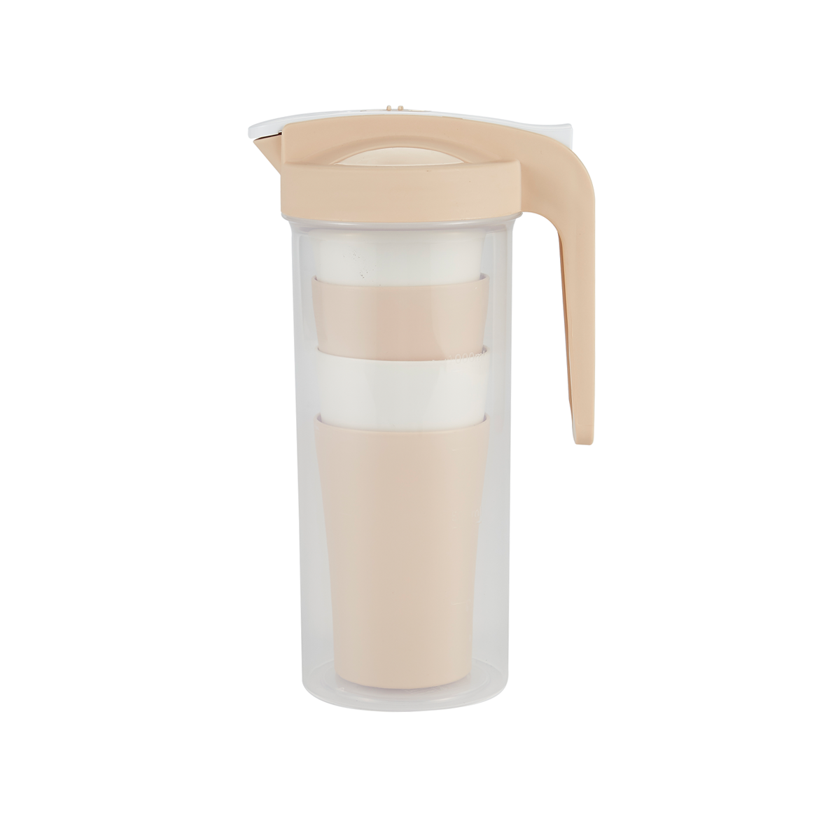 Order Vague Water Pitcher 1.6 Liter with 4 Cups Set Beige Green PP Now ...