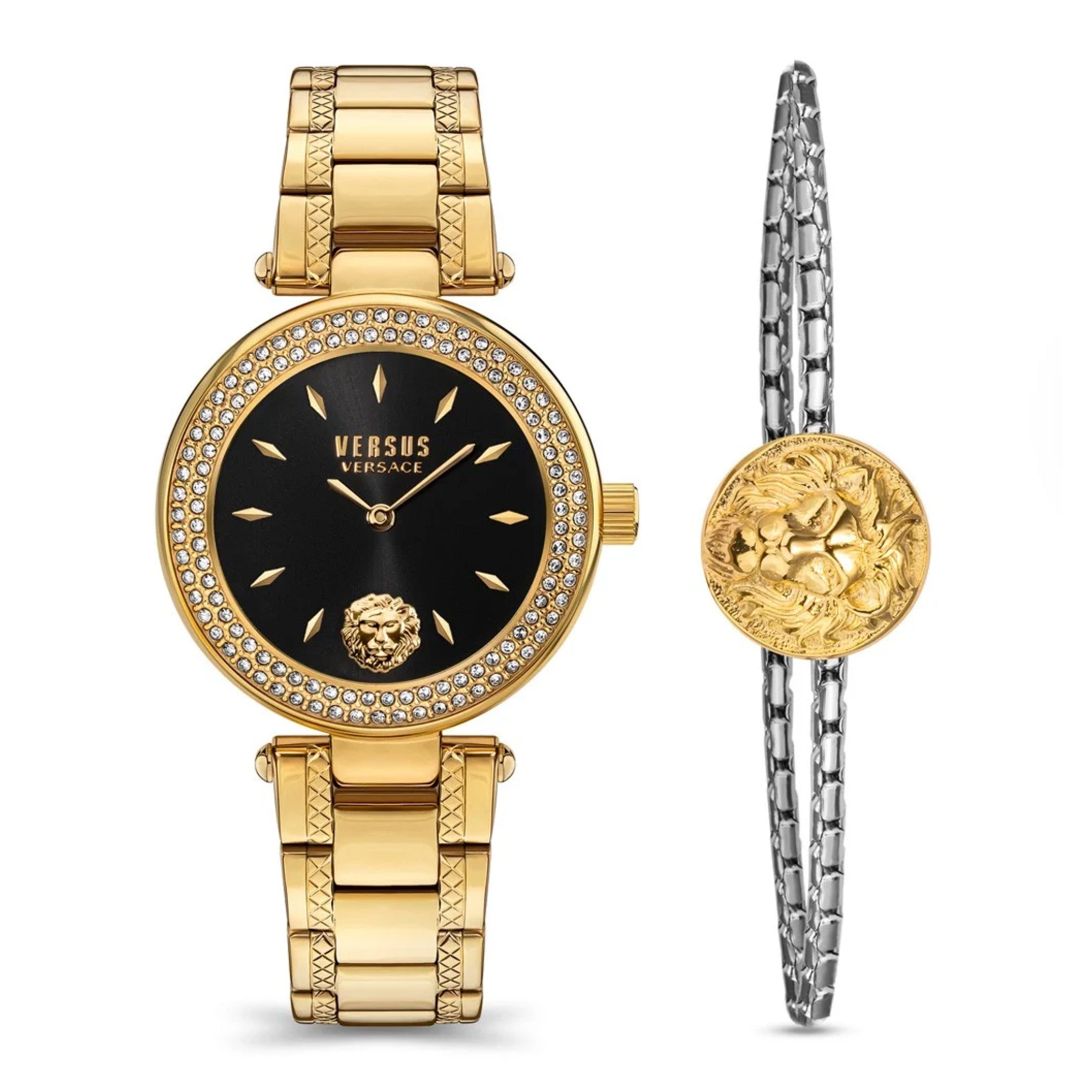 Order Versus Versace Women's Gold Stainless Steel Quartz Set Watch ...