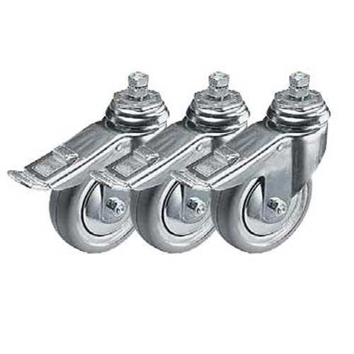 Manfrotto 104 Wheel Set with Brakes - 75MM, M10 Thread | Jomla.ae