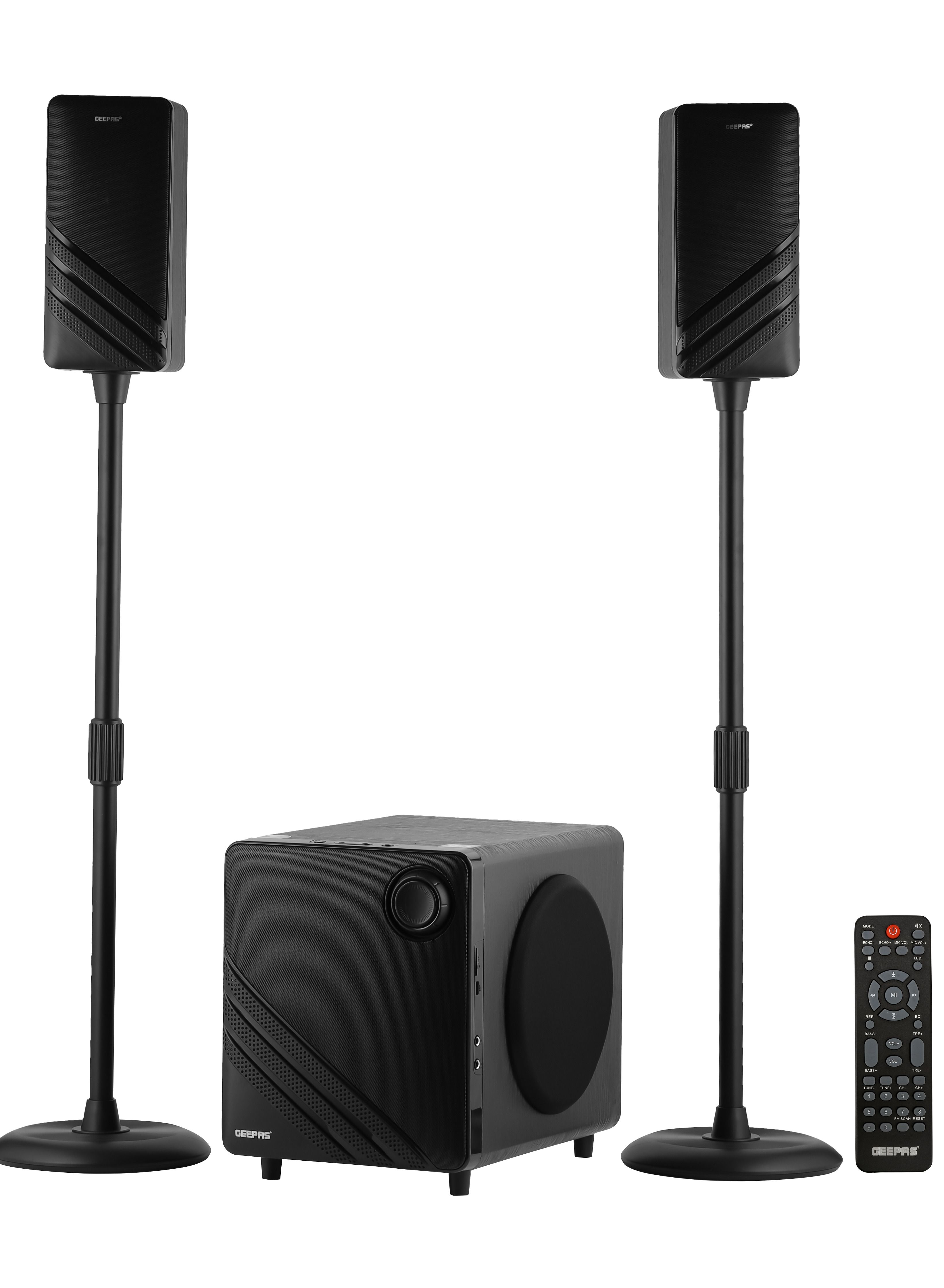 Order Geepas 2.1 Ch Multimedia Speaker System Remote Control Mp3 Fm ...