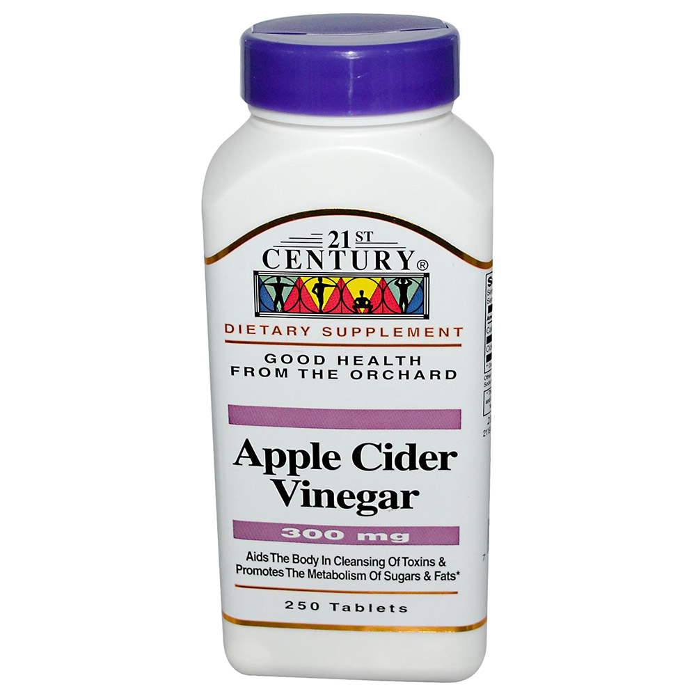 21st Century - Apple Cider Vinegar 300Mg 250 Tablets | Jomla.ae