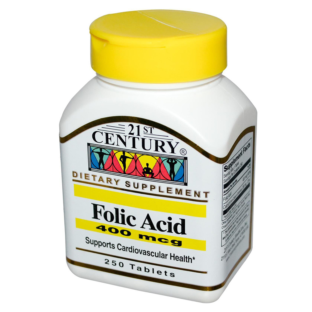 21st Century - Folic Acid 400 mcg Tabs 250 Count | Jomla.ae