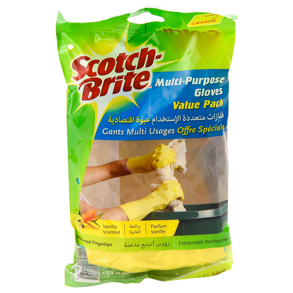 Order 3M Scotch Brite - Gloves All Purpose (Large) Now! | Jomla.ae