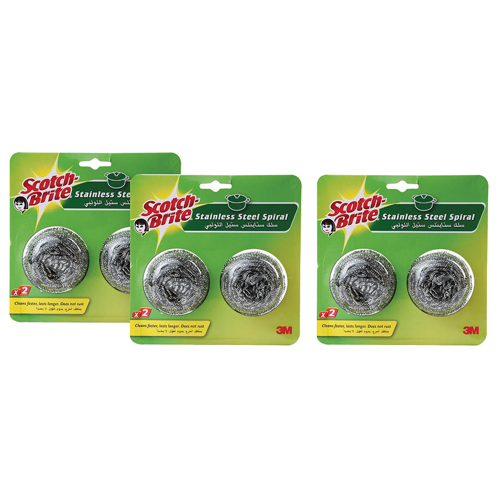 Order 3M Scotch Brite - Metalic Spiralball Blister Pack of 2 + 1 Now ...