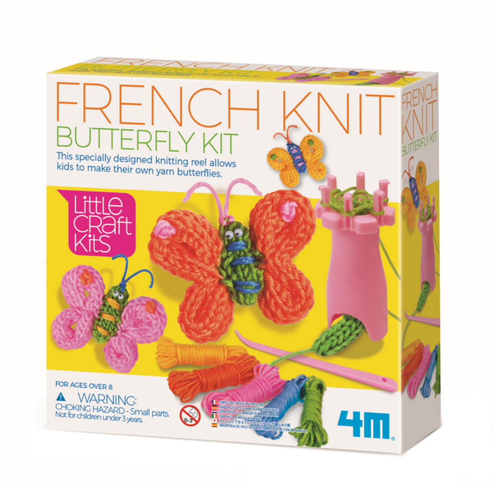 4M - Little Craft French Knit Butterfly Kit | Jomla.ae
