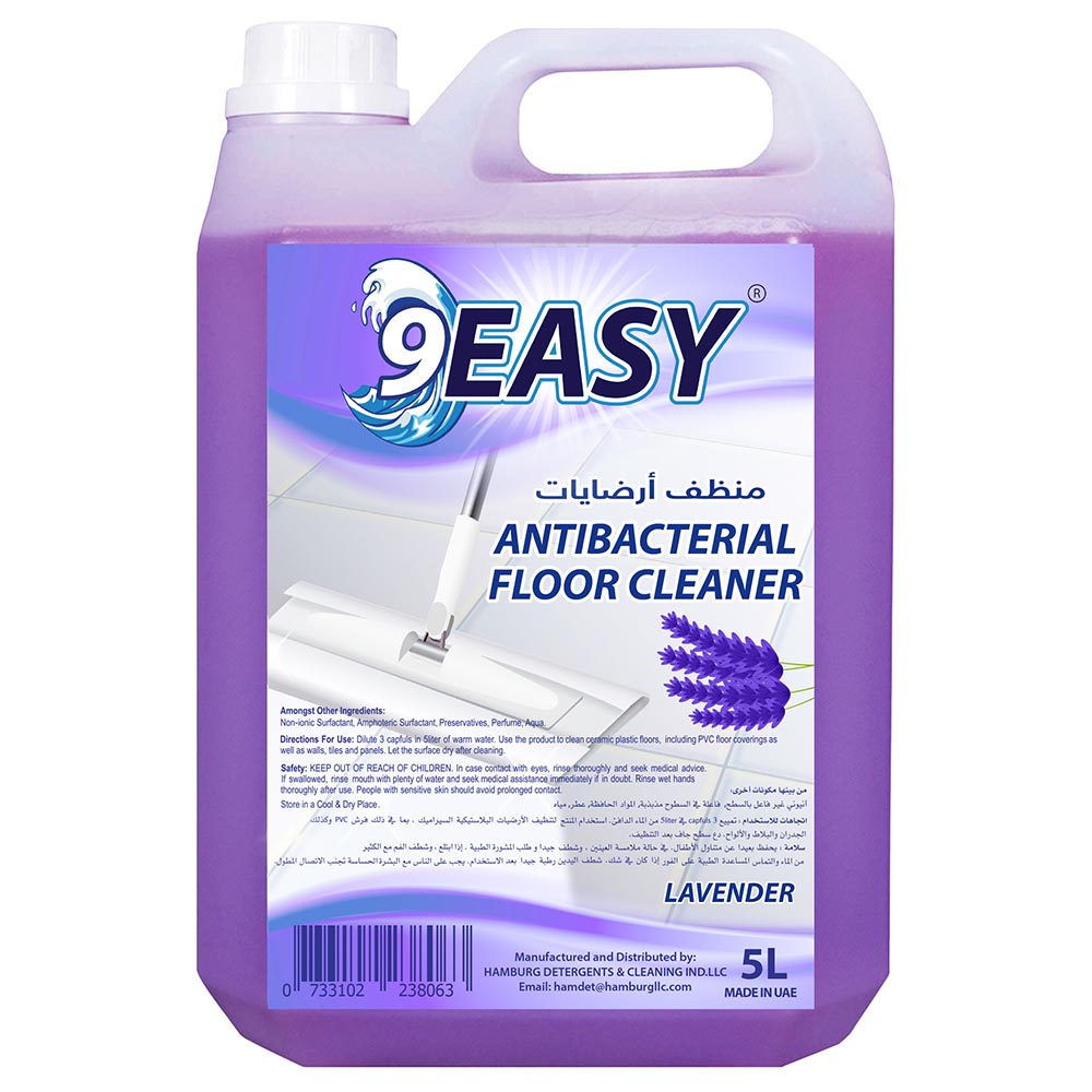 9EASY - Antibacterial Floor Cleaner Lavender 5L | Jomla.ae