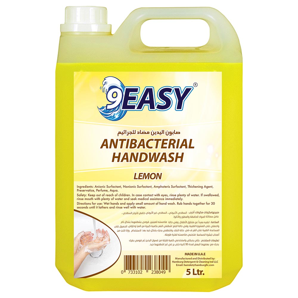Order 9EASY - Antibacterial Hand Wash - 5L - Lemon Now! | Jomla.ae
