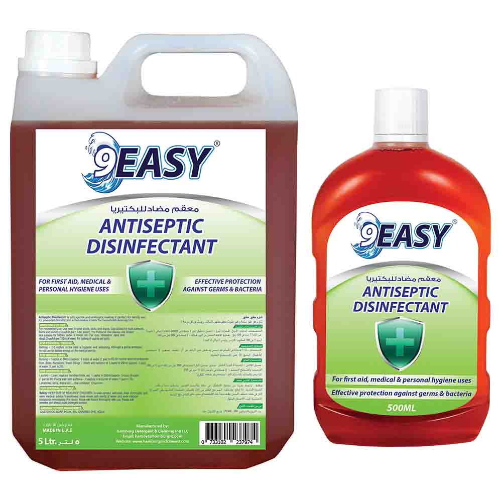 9EASY - Antiseptic Disinfectant 5L + 500ml | Jomla.ae