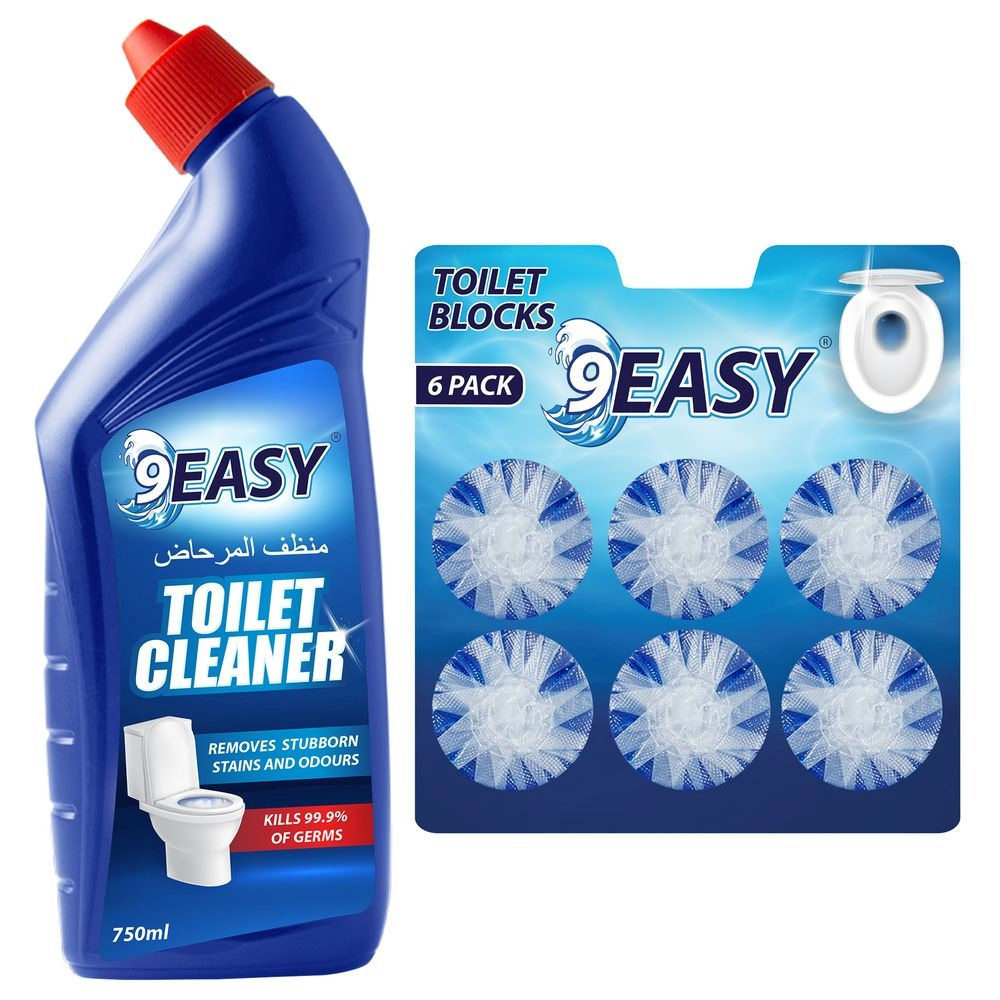 Order 9EASY - Toilet Cleaner Original 750ml & Toilet Block - Blue Now ...