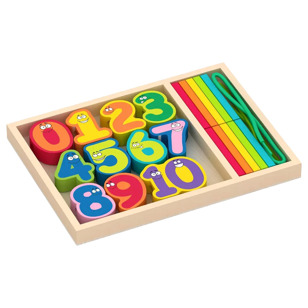 A Cool Toy - Lacing Beads - Numbers | Jomla.ae