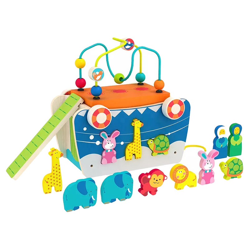 Order A Cool Toy - Pull Along Wooden Noah's Ark Now! | Jomla.ae