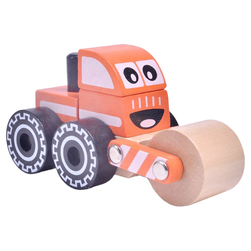 A Cool Toy - Wooden Steam Roller | Jomla.ae