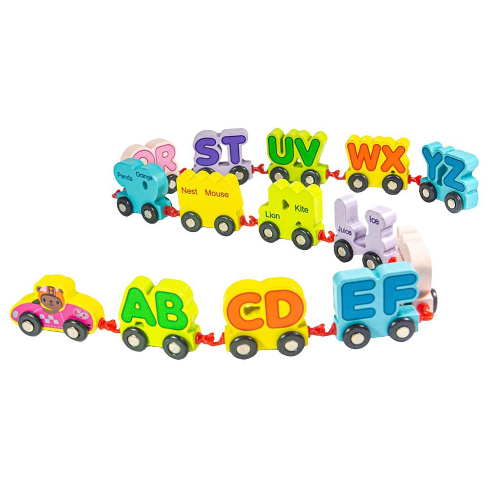 A Cool Toy - Wooden Train - Alphabet | Jomla.ae