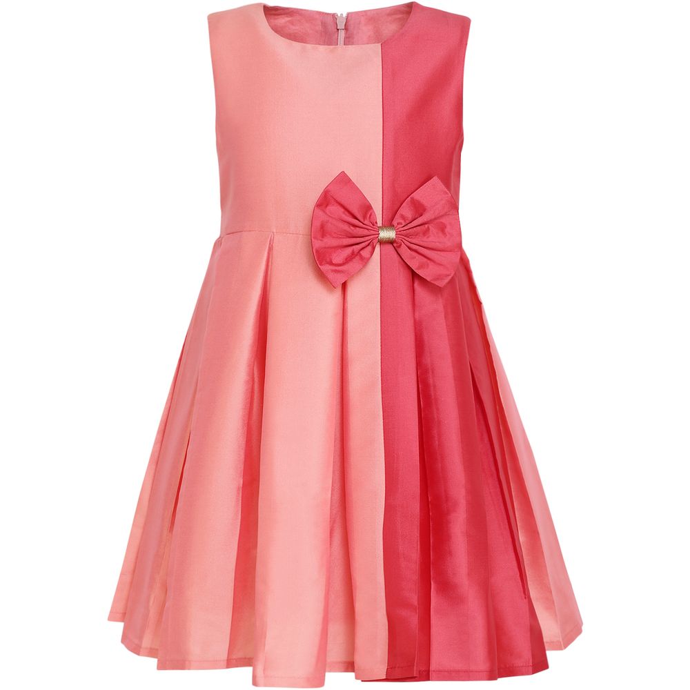 Order A Little Fable - Color Block Bow Dress Now! | Jomla.ae