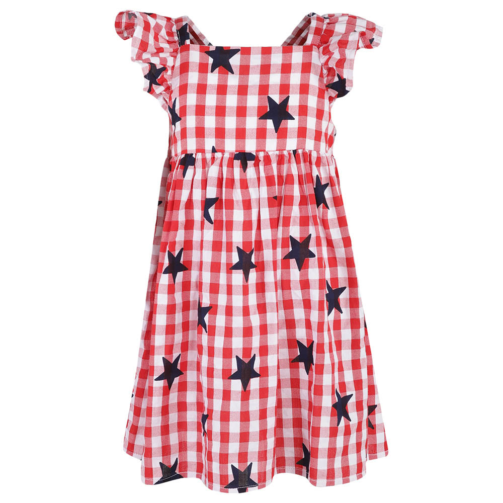 Order A Little Fable - Star Print Bright Dress Now! | Jomla.ae