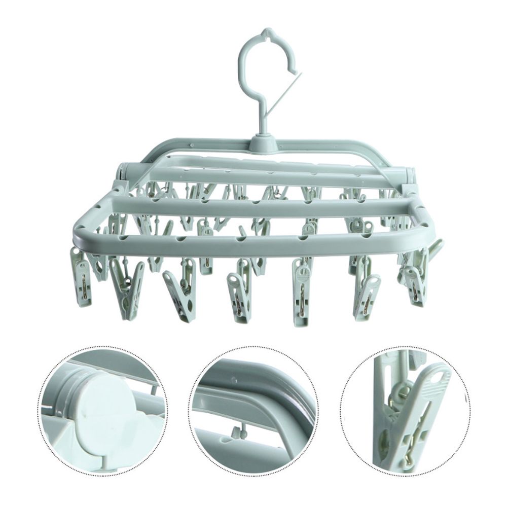 A to Z - Foldable Clip and Drip Hanger - Green | Jomla.ae