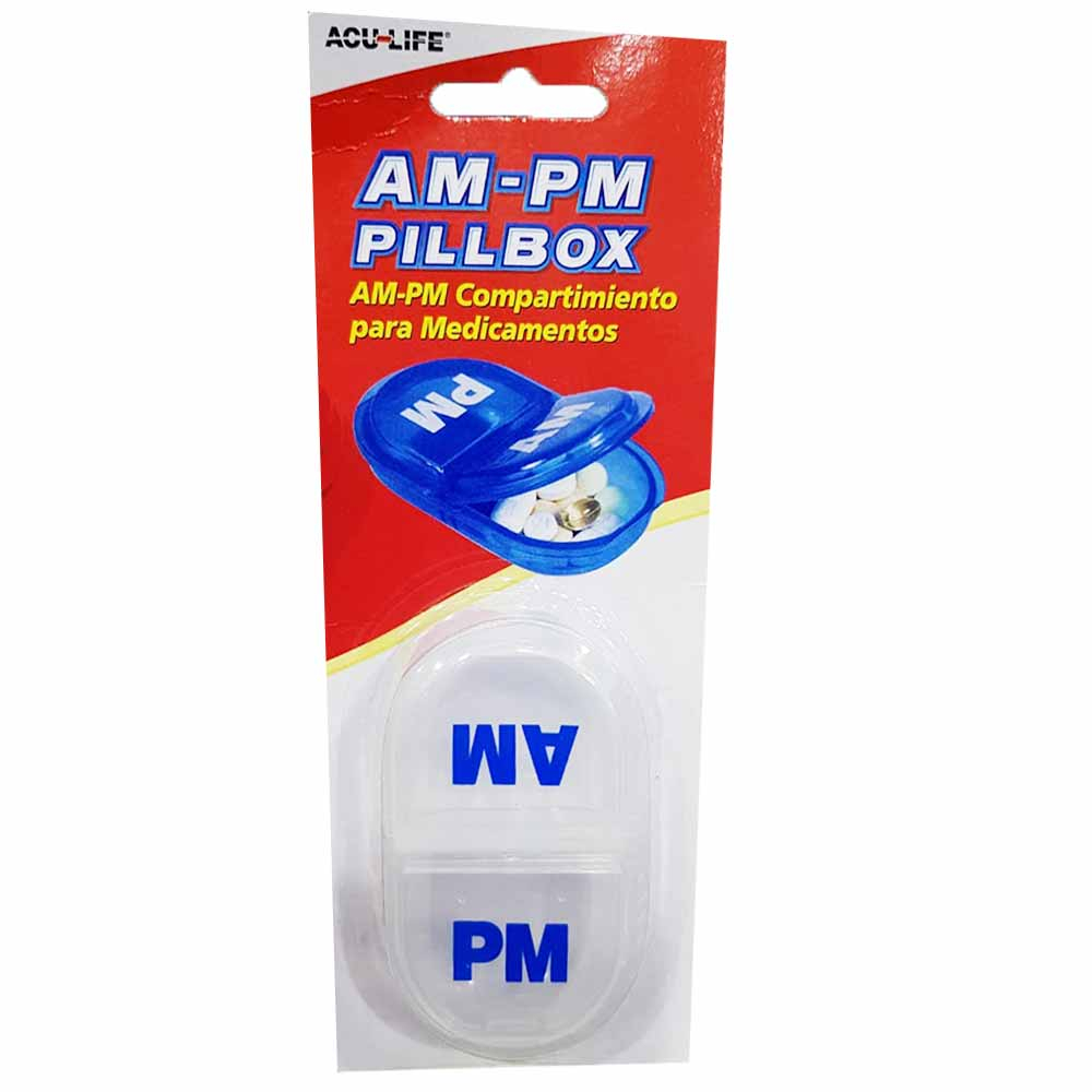 Acu Life - Am/Pm Pill Box - Assorted Color | Jomla.ae