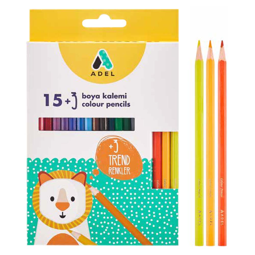 Adel - 15+3 Colouring Pencil 2021 Clours | Jomla.ae