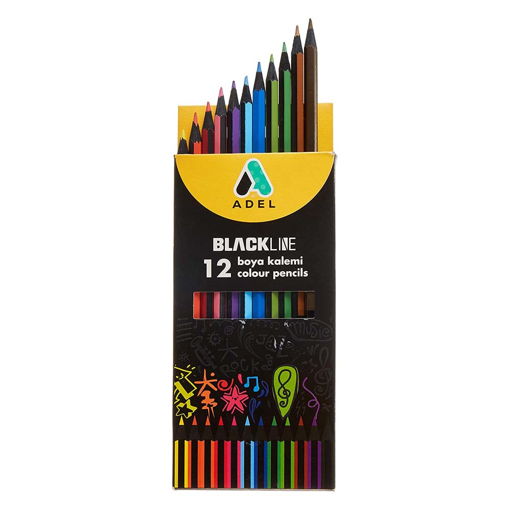 Adel - Bl Color Pencil 12 Color | Jomla.ae