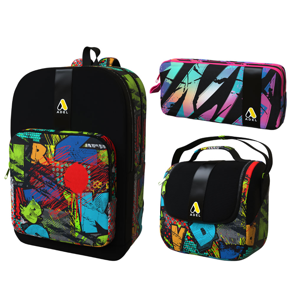 Order Adel - Printed School 3pc-Set - Black Now! | Jomla.ae