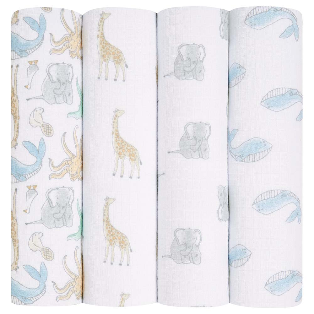 Order Aden + Anais - Essentials 4 Pack Swaddles - Natural History Now ...