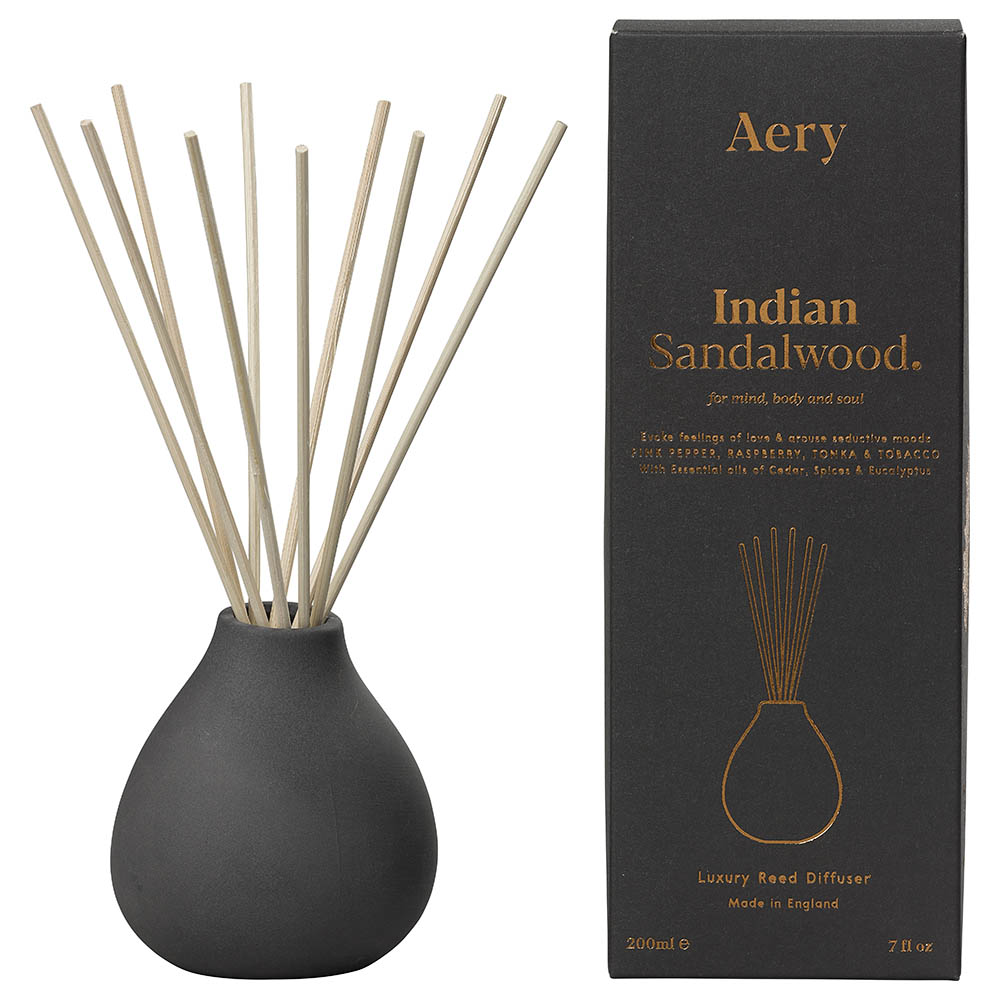 Aery - Indian Sandalwood Diffuser - Black | Jomla.ae