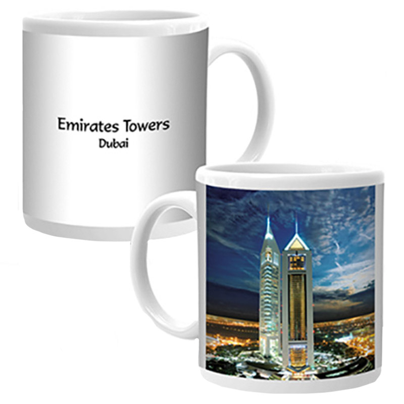 Order Ajooba - Dubai Souvenir Mug Emirates Towers MG 008 Now! | Jomla.ae